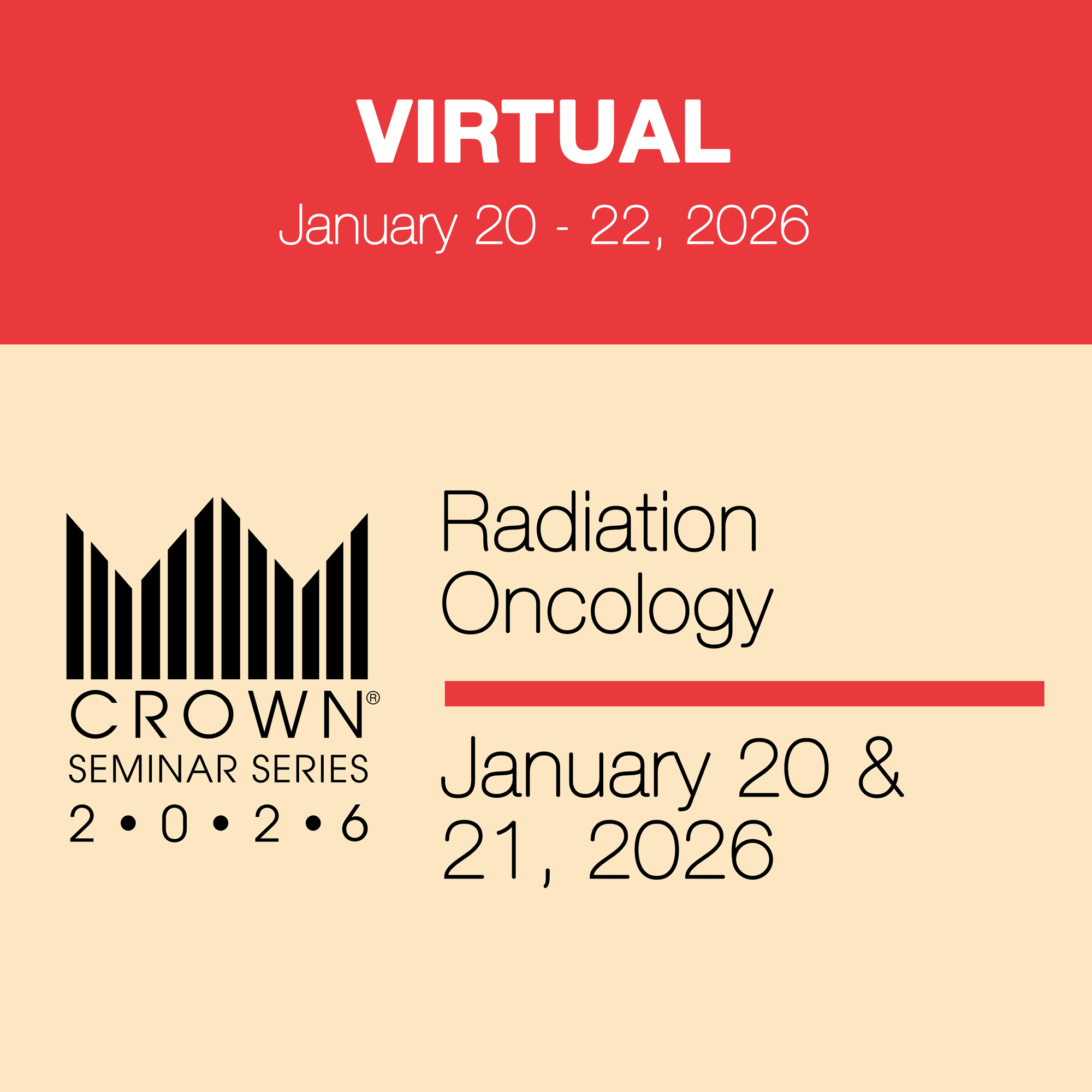 CROWN® 2026 Radiation Oncology Part I and Part II Virtual – RCCS Store