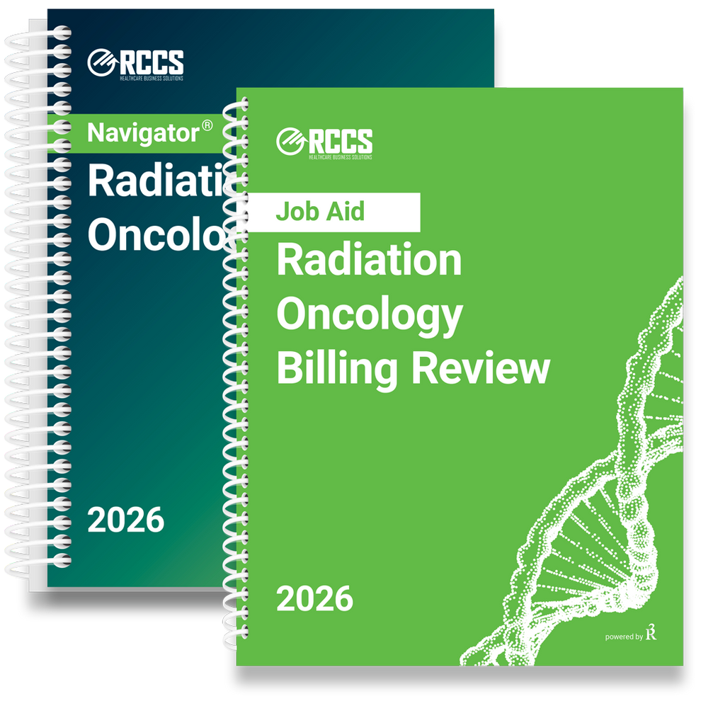 2026 Radiation Oncology Guide + Billing Job Aid | Navigator® by RCCS – RCCS Store